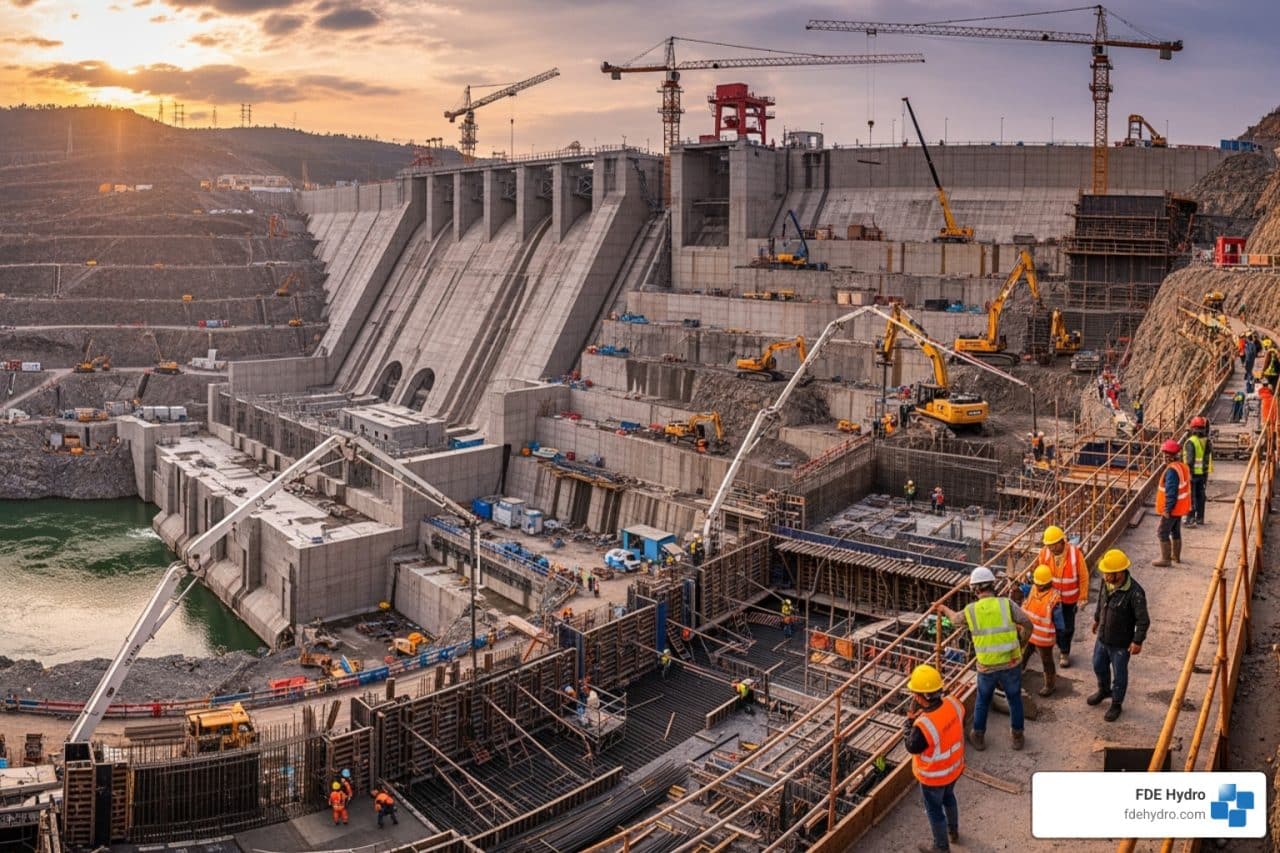 Hydroelectric dam construction: 4 Best Stages Unveiled!